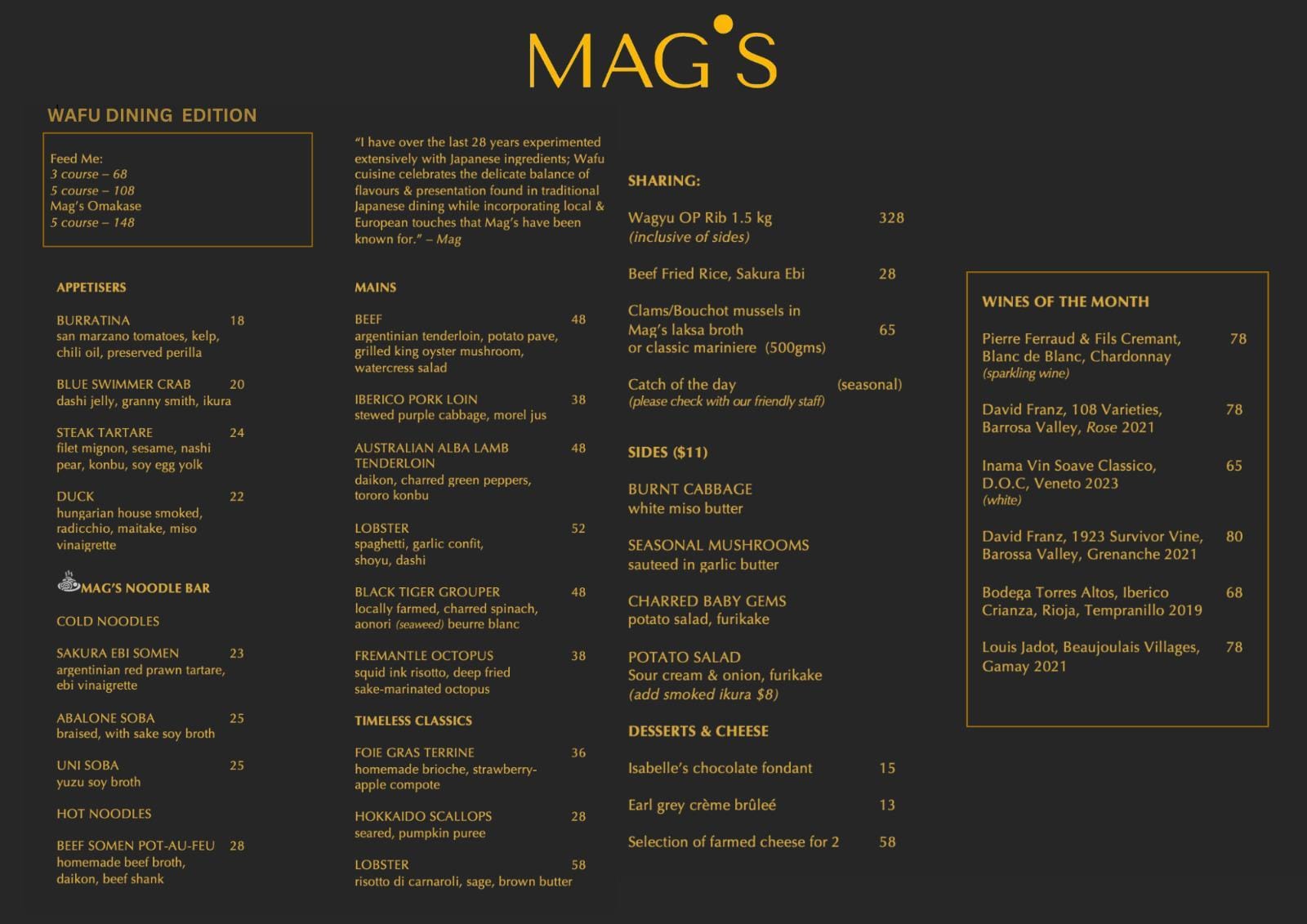 Food - Mags Wine Kitchen